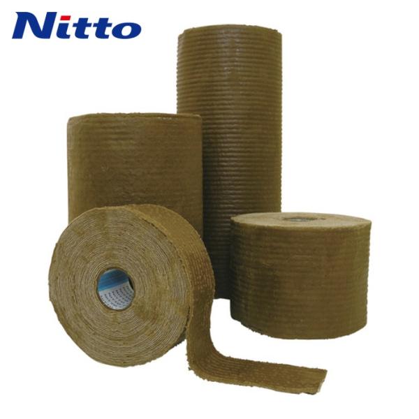 日東 防食テープ|特長:配管・機器・タンク類などあらゆる対象物に使用できます。 耐熱流下温度90°Cです。