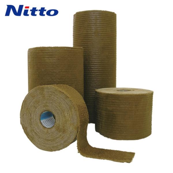 日東 防食テープ|特長:配管・機器・タンク類などあらゆる対象物に使用できます。 耐熱流下温度90°Cです。