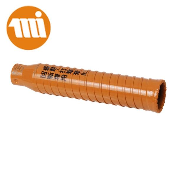 ミヤナガ 替刃式コアドリル|特長:ダイヤモンド粒子を刃先に採用し切削性が良好です。 引っかかりが少なく安全な作業が可能です。 幅広い被削材に切削可能です。