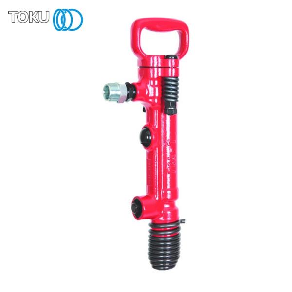 TOKU コンクリートブレーカー|特長:シンプル構造のため、チゼルを押し付けるだけで確実に作動します。 最もポピュラーな軽破砕用ハンマーです。