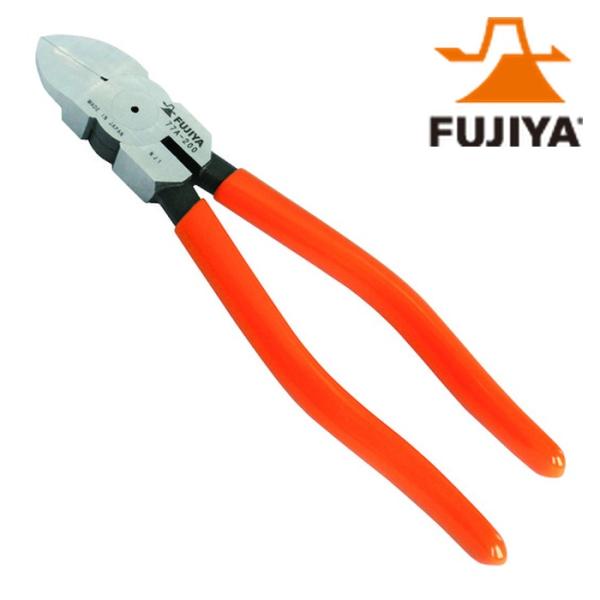 フジ矢 ニッパ(電工用)|特長:最先端研磨技術「マイクロミラーブレード」で切断能力が20%アップしています。 (当社比)・VA線、VVF線などがスムーズに切断できます。 薄刃設計のため、少ない力で線材を切断できます。