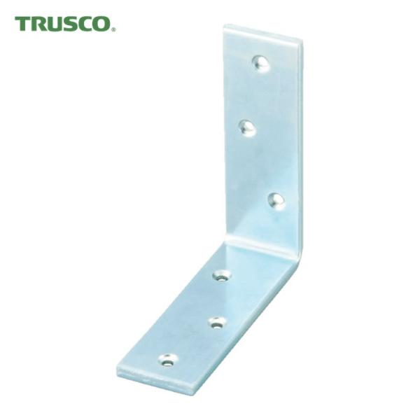 TRUSCO コーナー金具|特長:両面皿取りで内向きにも外向きにも使用できます。 皿頭のねじをご使用ください。 木材などのつなぎ部分やコーナー部の補強に最適です。