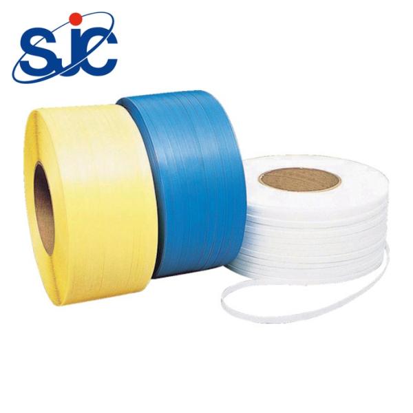 積水 PPバンド|特長:セキスイ独自の技術と製法を活かし、バンド送り適正が良く、省力化ができます。 標準アーチサイズの自動梱包機及び半自動梱包機で使用頂けます。