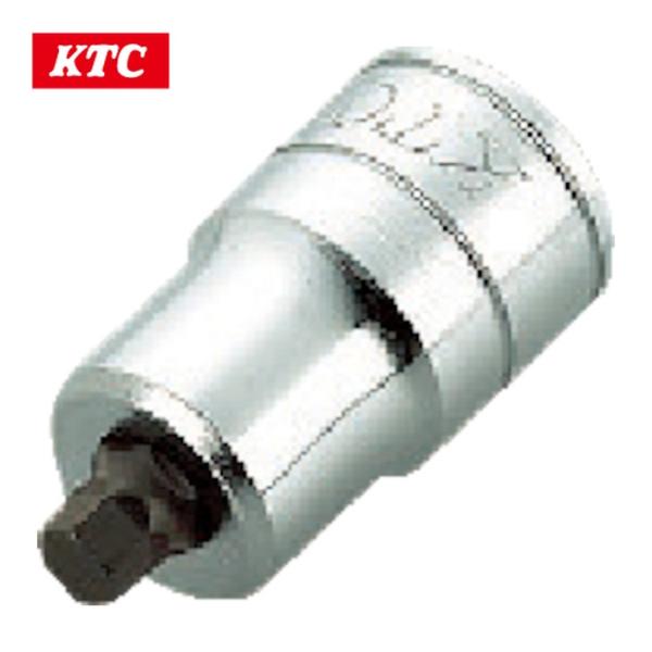 KTC ヘキサゴンソケット|特長:ビット部は差込式で、交換が可能です。 超ショートタイプです。 差込角側は応力の集中を防ぐパワーフィット形状を採用しています。
