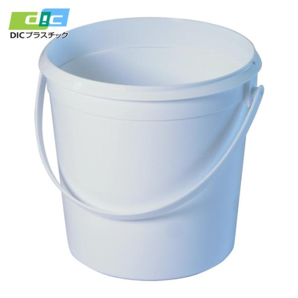 DIC ペール缶(樹脂製)|特長:フルオープンタイプの小型軽量容器です。 リシールができるので、数度に分けて内容物を使えます。 金属缶の問題である、サビ、凹缶がありません。