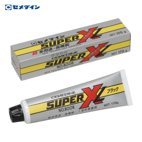 セメダイン 接着剤1液タイプ|特長:粘着接着・一液・無溶剤・常温速硬化の接着剤です。 広範な接着性・高耐久性があります。 シロキサンフリーです。