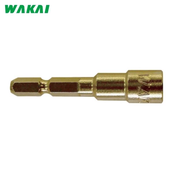 WAKAI 波板用穴あけ工具|特長:専用工具がなくても電動ドライバで簡易ルーフボルトの締め上げができる工具です。 専用スパナ付です。