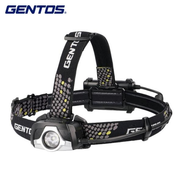 GENTOS LEDヘッドライト(電池式)|特長:小型かつ高出力LEDヘッドライトです。 コリメーターレンズによる遠距離照射可能です。 GT・393Dの後継機種です。