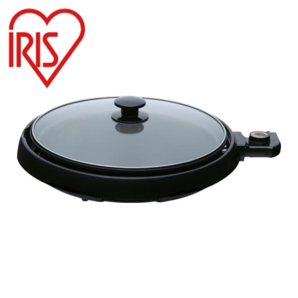 IRIS ホットプレート|特長:強力な火力で美味しく焼き上げるホットプレートです。 プレートは焦げ付きにくいフッ素コーティングがされています。 プレートが着脱できるので掃除がしやすいです。