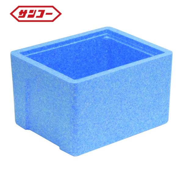 サンコー クーラーボックス|特長:高機能素材「エぺラン」はしなやかで曲げても割れにくく、発泡スチロールと比較して欠けが発生しにくい性質を持っています。 保冷・保温性に優れ、要冷蔵および要保温食品などの輸送・保管箱として最適です。 軽量ですの...