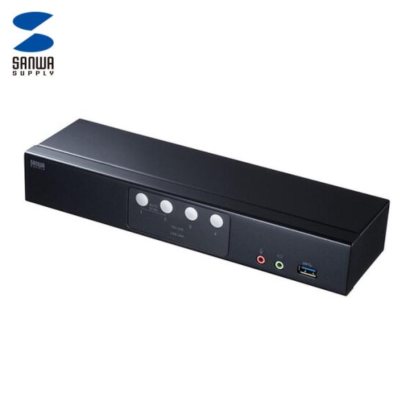 ・1組のDisplayPortディスプレイ・USBキーボード・USBマウスで4台のパソコンを切り替えて使用できます。・HDCP対応だから地デジやブルーレイディスクの著作権保護規制がかかった映像も再生できます。・フロントパネルにもスピーカー・...