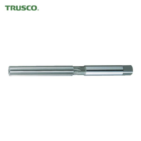 TRUSCO ハンドリーマ|特長:緩い食い付き角とシャンク四角部をもち、ドリル穴や粗リーマを通した後の穴を精度良く仕上げます。