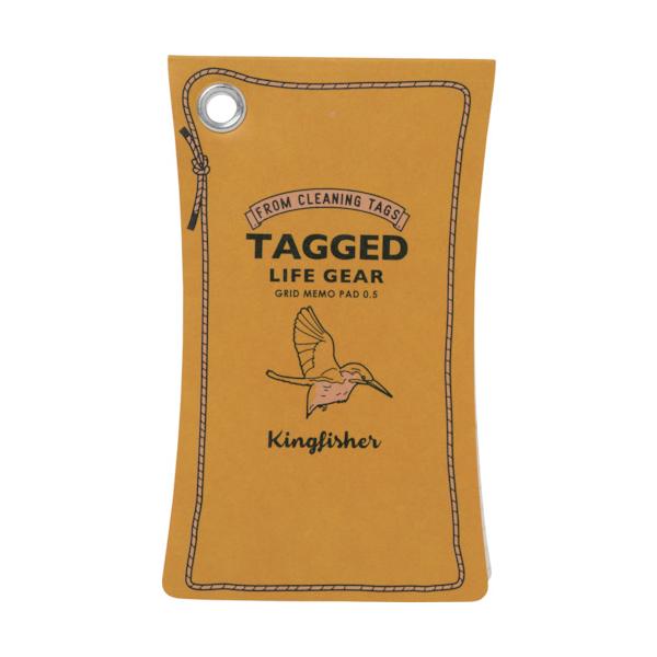 TAGGED ノート(耐水タイプ)|特長:洗えるほど丈夫な紙「耐洗紙」を使用したメモ帳です。 アウトドアなど屋外での使用また防災用としても最適です。 カラビナを通せるリングホール付きで携帯に便利です。