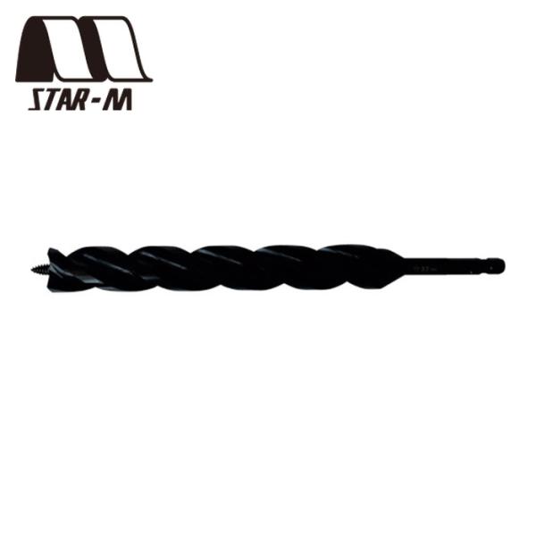 スターエム 家具・建具用ドリル|特長:穴あけ途中で釘に当たってもガツンと切って進み穴あけ作業が行えます。 三枚刃で釘に当たっても衝撃が少ないです。 ショートタイプ・ミドルタイプ・ロングタイプの3タイプあります。