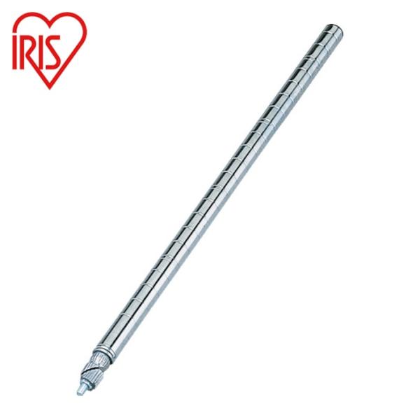 IRIS スチール製パイプ式棚用オプション(メッシュ棚用)|特長:メタルラックシリーズに延長ポールと別売棚板を組み合わせることで、簡単に棚を上に増やすことができます。