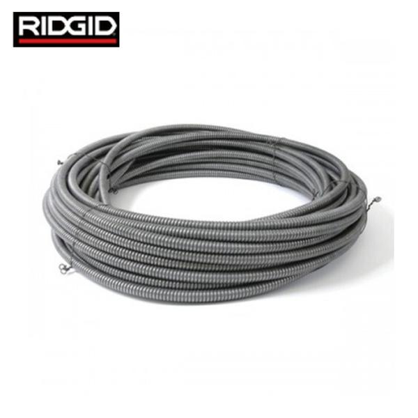 RIDGID 排水管掃除機用交換ケーブル|特長:インナーコアに堅く巻き付いたソリッドコアです。 トルクが掛かるにつれて、外側のスプリングがワイヤコア上できつく締まるため、より大きなトルクがカッターに伝わります。