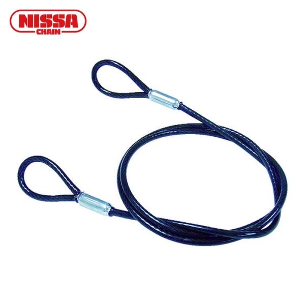ニッサチェイン カットワイヤ|特長:両端アイ加工済みで、すぐに使えます。 細くても強度があり、目立ちません。 ワイヤ保護用のコーティング付です。