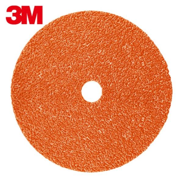 3M ディスクペーパー(ファイバーディスク)|特長:精密成型砥粒の採用により鋭い切れ味を長持ちさせます。 低発熱でワークがかけにくく、軽い力で楽に作業ができます。