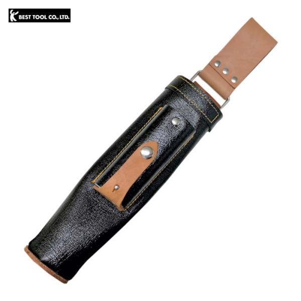 ベストツール 工具差し|特長:建設現場の溶接作業に最適です。 ケースの底とベルト通しはこだわりの補強加工で耐久性が抜群です。 底がボタン式なので簡単に開きます。