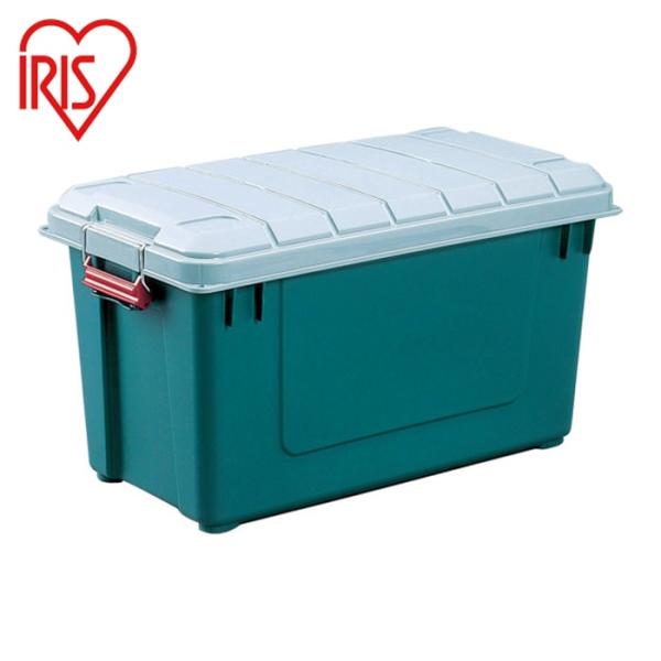 IRIS 道具箱|特長:車のラゲッジスペースで散らかりがちなレジャー用品等の収納に最適なRVBOXです。 フタのフレーム部分にはホコリや水に強いパッキン材を使用しています。 耐久性に優れたステンレスワイヤーバックルを採用しています。