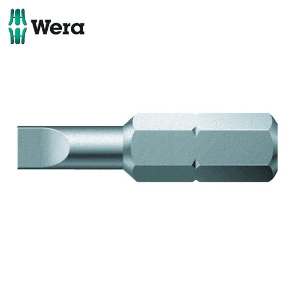 Wera 片頭ドライバービット|特長:スタンダードタイプのドライバー用ビットです。 頑強なビットで、鉄板や金属板での加工に最適です。