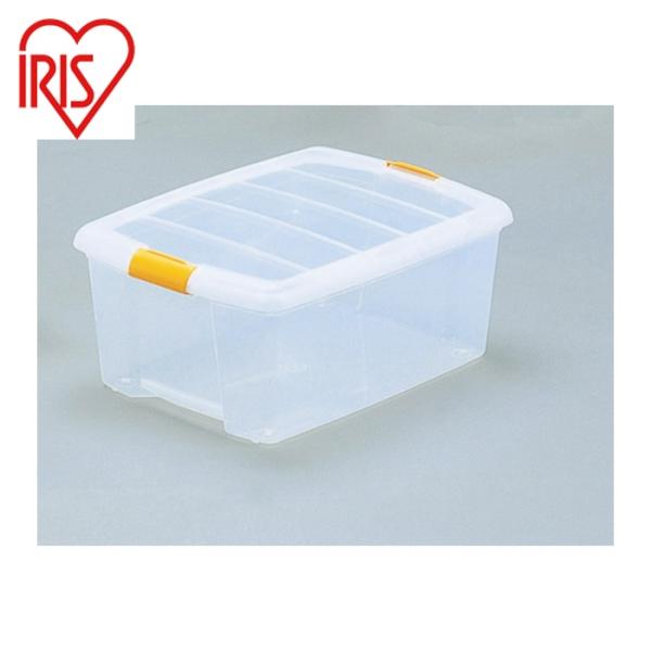 IRIS フタ式収納ケース|特長:高い所に収納しても取り出しやすいよう、ボックスの下の部分に手を引っ掛けられる取手付の収納ケースです。