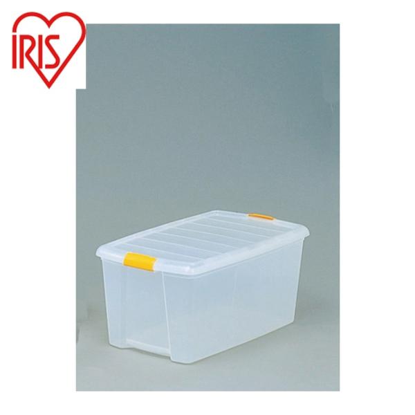 IRIS フタ式収納ケース|特長:高い所に収納しても取り出しやすいよう、ボックスの下の部分に手を引っ掛けられる取手付の収納ケースです。