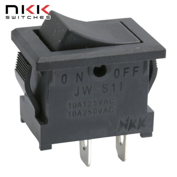 NKKスイッチズ ロッカスイッチ|特長:ON・OFFタイプの小型ロッカスイッチです。