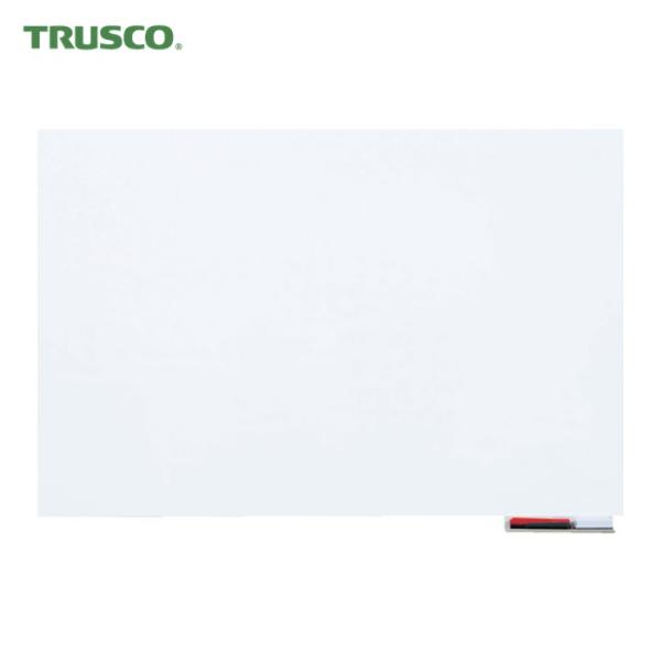 TRUSCO ホワイトボード(シートタイプ)|特長:ガラスやアルミなど、平滑な面であれば貼り付けられます。 マグネット使用可能です。 カットして使用できます。