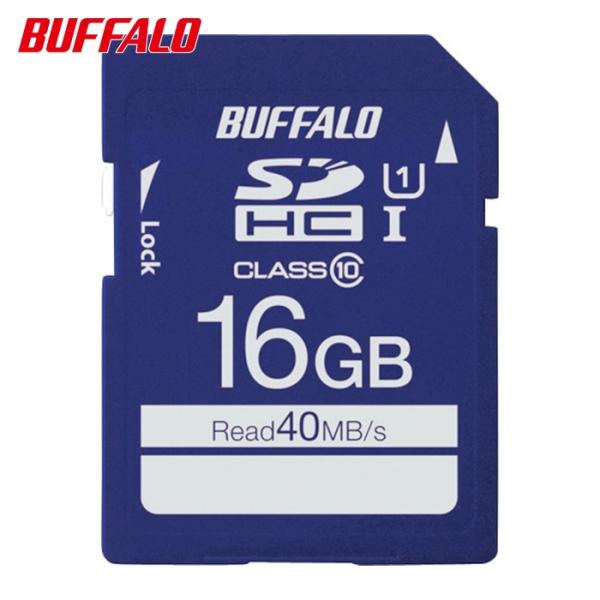 BUFFALO 記録メディア|特長:デジタルカメラ・デジタルビデオカメラに最適です。 対応機器との高速転送を実現しています。 新しい高速化規格「UHSスピードクラス」 ・SDスピードクラスはClass10に対応 ・いつでもどこでも容量不足を...