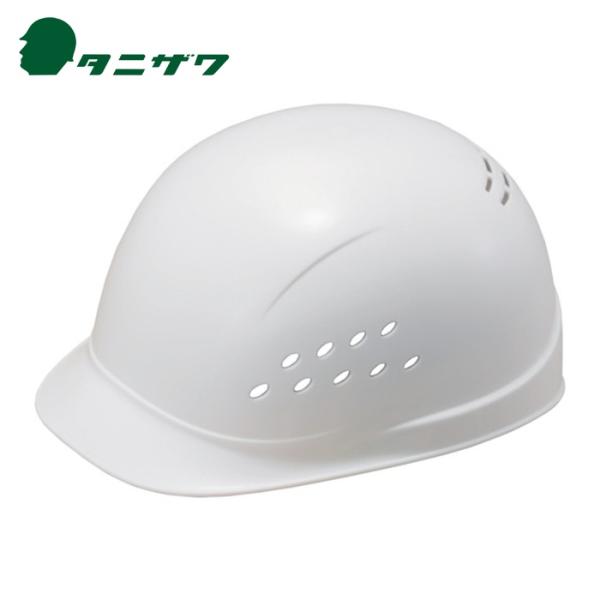 タニザワ 軽作業帽|特長:左右各9個、後頭部12個の通気孔を設置し、頭部のムレを緩和します。 内装は、保護帽を被ったまま片手でジャストフィットの「EPA」を採用しました。 飛来・落下物や墜落の恐れがない作業環境で使用できる軽作業帽です。