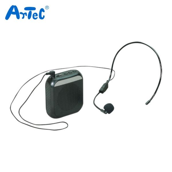 ArTeC 拡声器|特長:小型なのにクリアで大音量、プレゼンや講義にも気軽に使え、マスク着用でもしっかり聞こえます。 動きながら両手も使えます。 コンパクトで重さが約210gと軽量なので違和感なく使えて大活躍します。