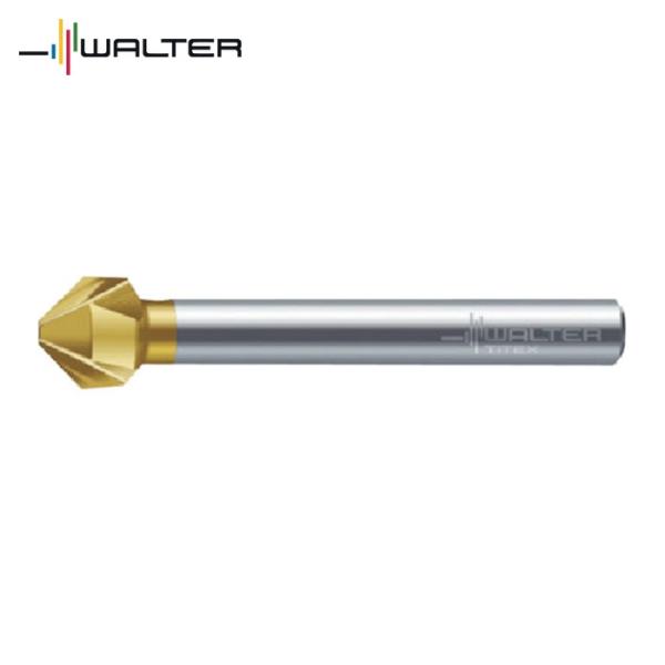 Titex カウンターシンク|特長:ビビリの発生を抑え、求心性に優れた独自の設計です。 切れ味抜群で切りくず排出性も優れています。