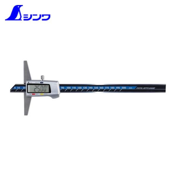 シンワ デプスゲージ|特長:スライダを動かすと自動で電源が入ります。 無操作状態が続くと自動で電源が切れます。 表示を固定できるホールド機能付です。
