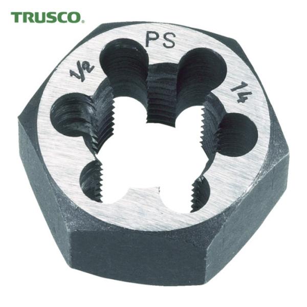TRUSCO サラエナットダイス|特長:ボルトやねじをさらえる(きれいにする)時に使用します。 モンキーレンチにて作業ができます。 ねじ山を修正する際の丸ダイスにかわる商品です。