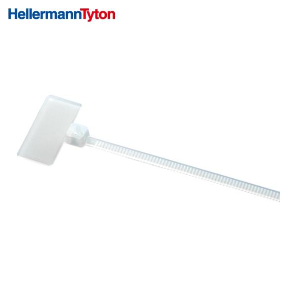 TYTON マーキングタイ|特長:MSタイのスタンダードタイをベースに、表示用タグをヘッド部に設けた一体成形のタイです。 電線などの分類、表示、識別に便利です。