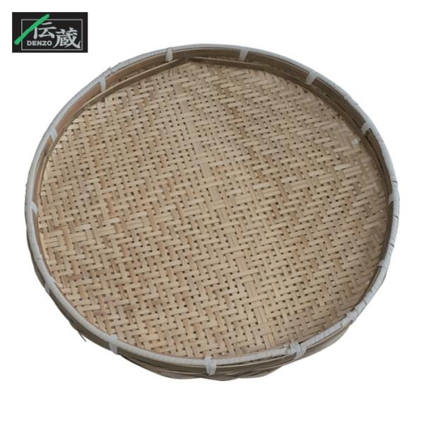 伝蔵 籠|特長:竹製の底の浅いざるです。