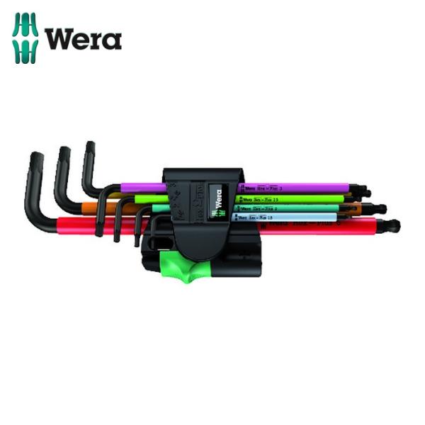 Wera ボールポイント六角棒レンチセット|特長:Wera独自のHex・Plusと呼ばれる面接触構造により、六角ねじ穴の内側を傷めず、ねじの長寿命化に貢献します。 高いトルク伝達率により作業効率もアップします。 ゴムコーティングによりグリッ...