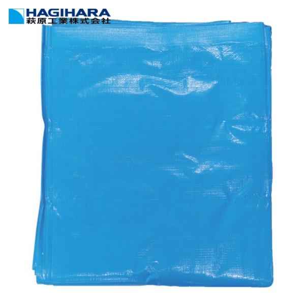 萩原 ブルーシート|特長:環境配慮と高い耐候性を両立したエコマーク取得ブルーシートです。 短辺にロゴマーク刻印があり、スムーズな施工を支えます。