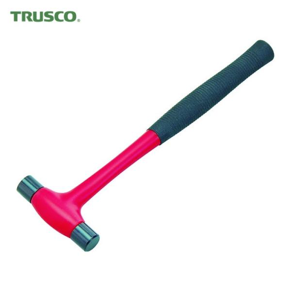 TRUSCO コンビネーションハンマー|特長:特殊鋼にプラスチックの一体成型でヘッドが抜けず安心です。 打撃の振動を吸収する新構造のハンドルには、滑りにくいエラストマー樹脂を使用しています。 鋼の芯材により、木柄の3倍の耐久力を実現しました。