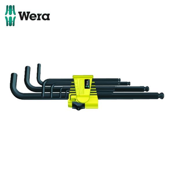 Wera ボールポイント六角棒レンチ(インチサイズ)セット|特長:Wera独自のHex・Plusと呼ばれる面接触構造により、六角ねじ穴の内側を傷めず、ねじの長寿命化に貢献します。 高いトルク伝達率により作業効率もアップします。
