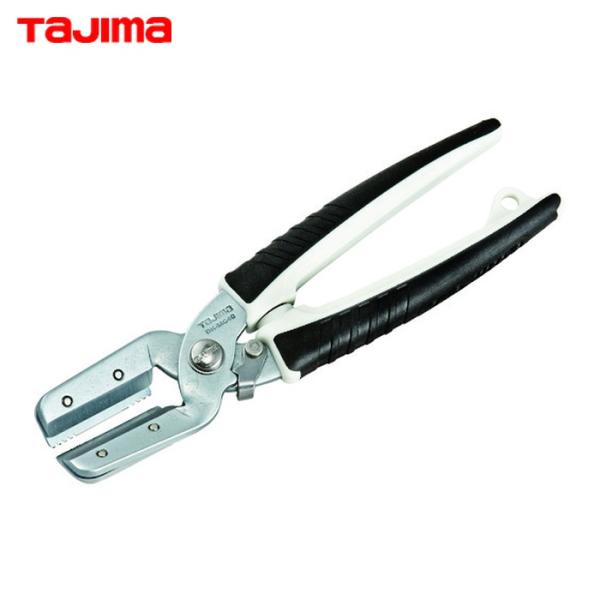 タジマ ケーブルストリッパー|特長:片手でロックできるストッパー付です。 幹線の分岐接続(T型スリーブ)の中間むきにも便利です。 14mm[[の2乗]]~200mm[[の2乗]]までのケーブルに対応します。