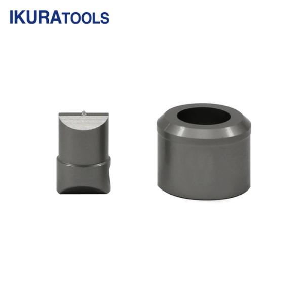 育良 充電油圧式パンチャー用替刃|特長:充電油圧式パンチャー用ポンチ・ダイスセットです。