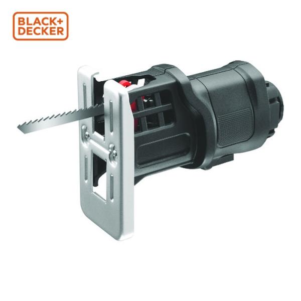 B+D 充電マルチツール用オプションパーツ|特長:木工、アルミ、軟鉄、床材、塩ビパイプなどの切断が可能です。 EVO183本体での使用で切断作業可能です。 (標準装備品)・ジグソーヘッドです。