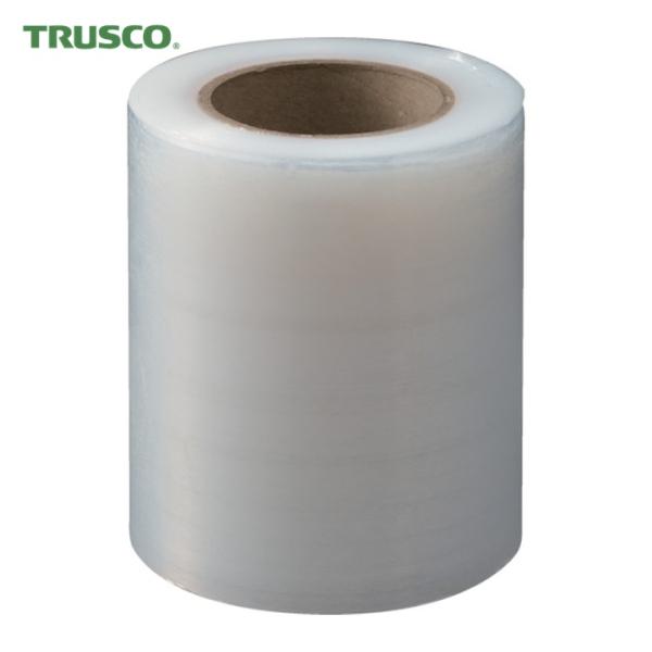 TRUSCO ストレッチフィルム|特長:小物梱包に便利な幅サイズです。 強くて安心、経済的なフィルム包装です。 焼却時にダイオキシンなどの塩素ガスが発生しません。