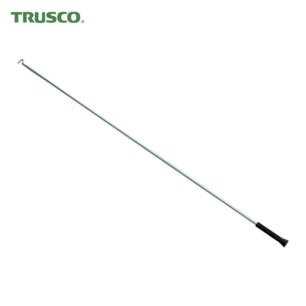 TRUSCO カーテンレール用オプション|特長:本体三価クロメート仕様で環境対応をしております。 グリップ部には、強度の強い塩化ビニールを使用しています。