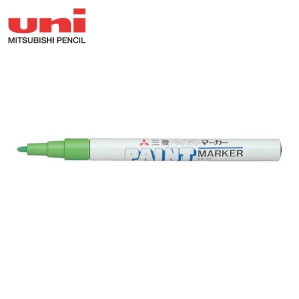 uni 油性マーカー|特長:金属、ガラス、プラスチックなどに書け、定着性、高い隠蔽性があり、黒い面でも鮮やかに発色します。 優れた描線乾燥性を持ちます。