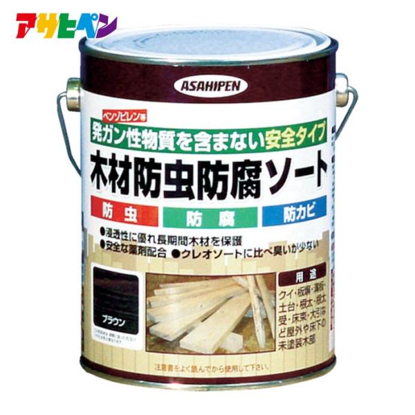 特長●日光や雨に強い屋外木部専用防腐処理剤です。●ベンゾピレンなど発ガン性物質を含まない安全タイプです。用途●屋外未塗装部分の防腐、防虫。●土台、根太、根太受、床束、大引などの床下未塗装木部の防虫・防腐。