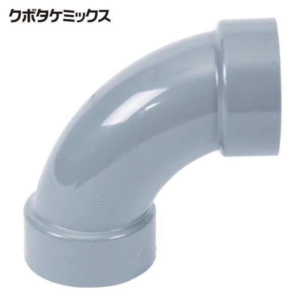 クボタケミックス 塩ビ管VU継手(エルボ)|特長:軽量で耐食性、耐薬品性に優れた排水継手です。 内面ストッパーはVUパイプ用。