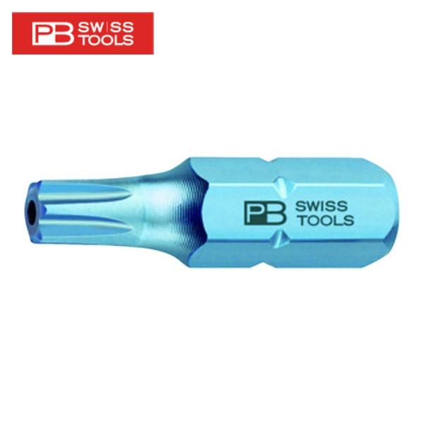 PBスイスツールズ 片頭ドライバービット(ヘックスローブタイプ)|特長:強度と精度に優れた差込角1/4インチ(6。 35mm)のいじり止め付トルクスビットです。